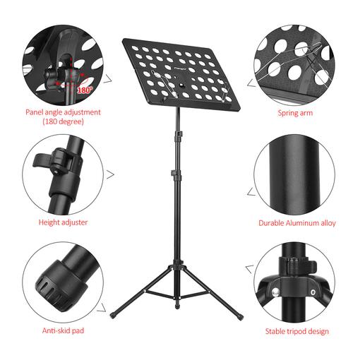 Jual Stand Teks Lagu Partitur Sheet Musik 180 Derajat Adjustable - Kota ...