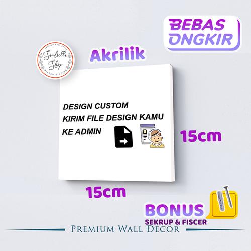 Promo Akrilik Custom Acrylic Sign board Ukuran 15 x 15 cm - SEKRUP ...
