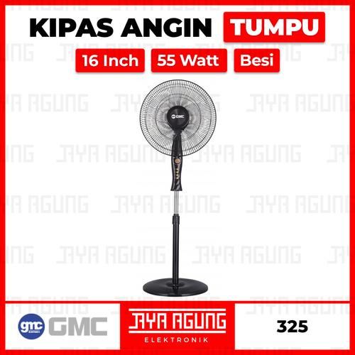 Jual Kipas Angin Besi Berdiri 16 Inch GMC 325 Stand Fan Hitam Tumpu ...