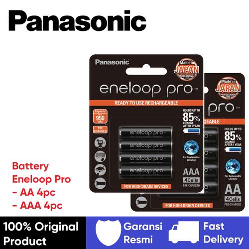 Jual Eneloop Pro Panasonic Baterai Rechargeable AA | AAA Battery A2|A3 ...