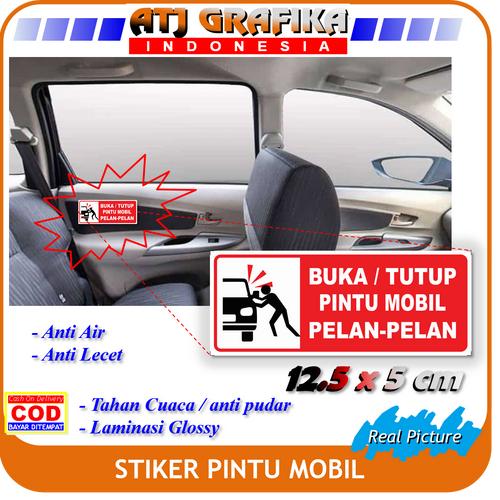 Jual stiker mobil harap tutup pintu pelan pelan sticker berisik ...