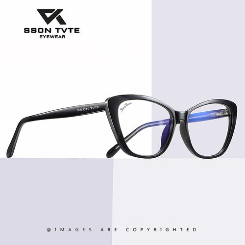 Jual Kacamata Anti Radiasi Komputer Wanita Frame Cat Eye TR Sson Tvte ...