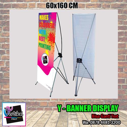 Jual Cetak print Y-Banner Standing display 60x160 cm Y Banner Highrest ...