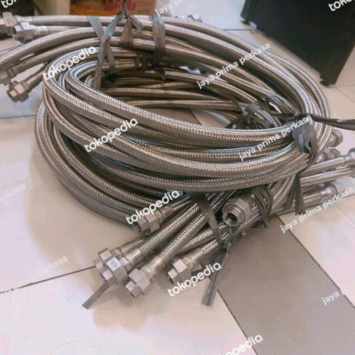 Jual Selang Flexible Hose Stainless SS304 1/2" inch panjang 100cm ...