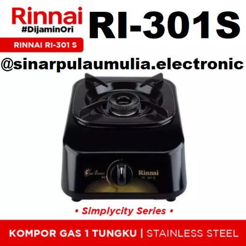 Jual Rinnai Kompor Gas 1 Tungku - RI-301S / RI 301S / RI 301 S RI301S ...