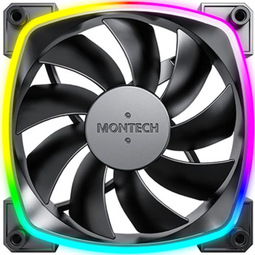 Jual MONTECH AX120 PWM ARGB BLACK SINGLE PACK 120MM FAN CASE CASING ...