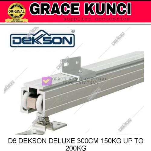 Jual REL SLIDING DEKSON PREMIUM DELUXE D6 300CM / REL PINTU GESER 3.M ...