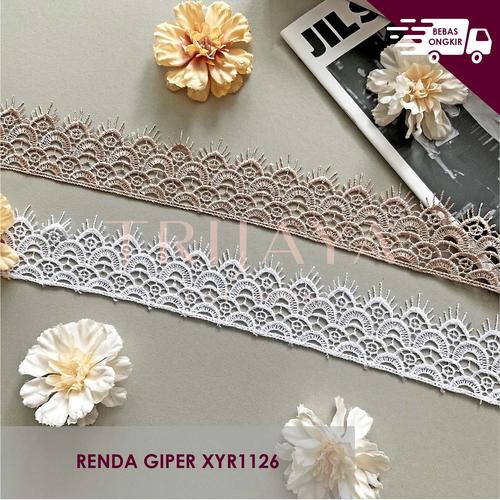 Jual Trijaya Renda Giper Guipure Giver Bordir - XYR1126 (6 CM ...