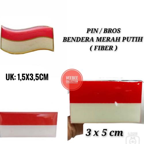 Jual Pin bendera merah putih/ Bros bendera Indonesia - Kecil lurus ...