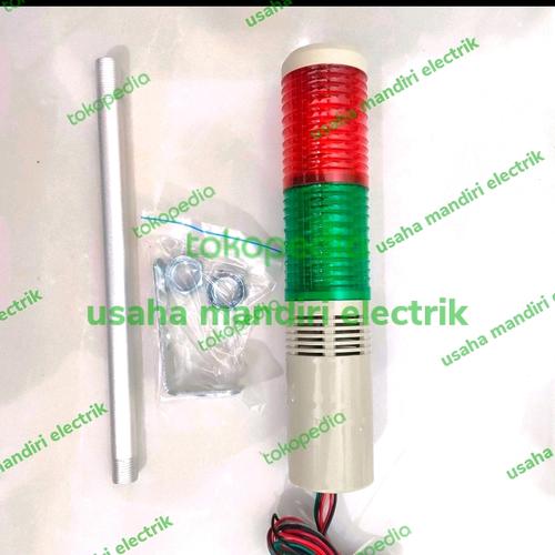 Jual LAMPU TOWER LIGHT MESIN TINGKAT 2 GOLD-VIN 220V/24VDC KEDIP ...