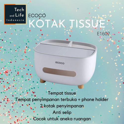 Promo Kotak Tisu Meja Multifungsi Ecoco E2009 Tissue Storage Dispenser - Abu-abu - Jakarta Utara ...