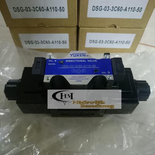 Jual YUKEN SOLENOID VALVE DSG-03-3C60-DC-24 / DC 12 DIRECTIONAL YUKEN - DSG-03-3C9-D24 - Kota ...