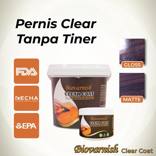 Jual Plitur Kayu Biovarnish Clear Coat Finishing Cat Kayu Natural 400 ...