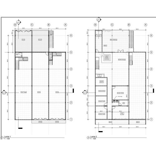 Jual 3.Siap Pakai Gambar Denah I 2D Struktur WF Rumah Kantor 2 Lnti 15 ...