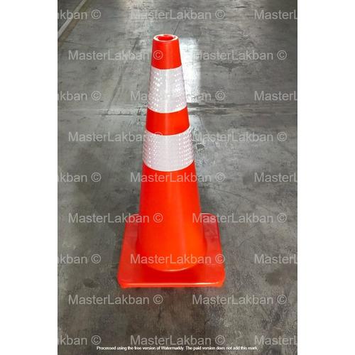 Jual Kerucut Orange / PVC Cone / Traffic Cone / Pembatas Jalan PVC 70cm - Kota Batam ...