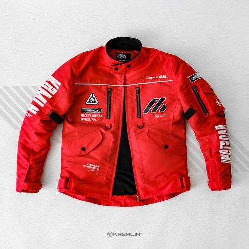 Promo KREMLIN Red Jacket Biker Cyber Motor - METACRUSH - L Cicil 0% 3x ...
