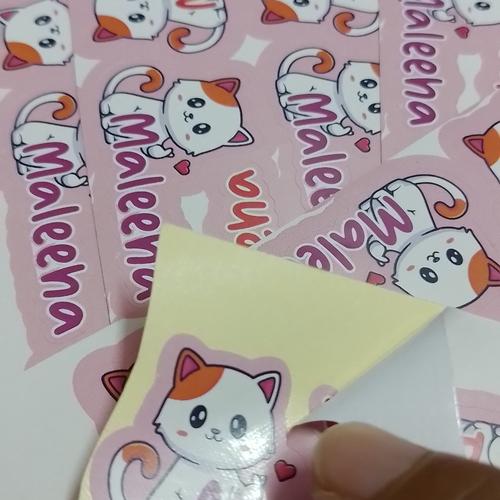 Jual stiker label sticker label nama buku pelajaran bisa custom nama ...