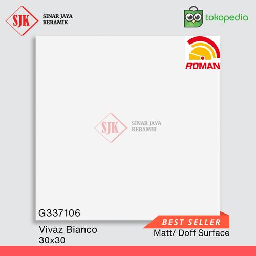 Jual Keramik ROMAN G337106 VIVAZ Bianco 30x30 KW1 Keramik Putih Roman ...