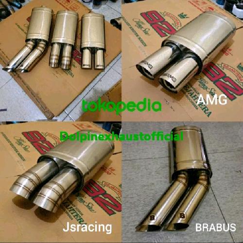 Jual knalpot mobil ZEBRING AMG oval _ muffler AMG OVAL BASS ADEM - Kab ...