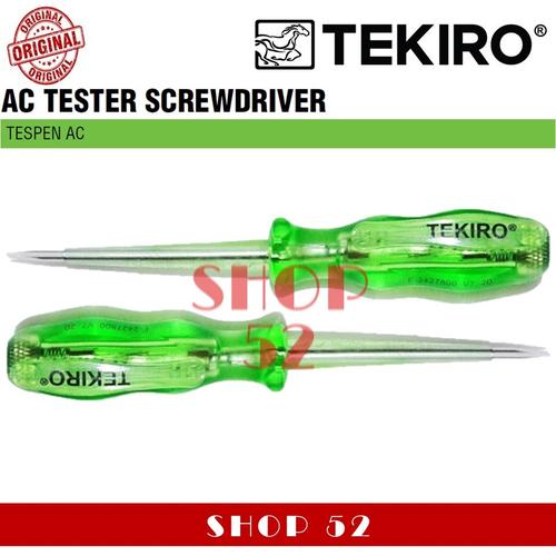 Jual Tekiro Tespen Listrik AC 105 - 250V AC Tester Screwdriver Original ...