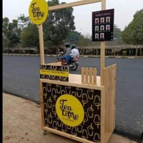 Jual gerobak booth es teh - Jakarta Barat - pengrajinkayujatibelanda ...