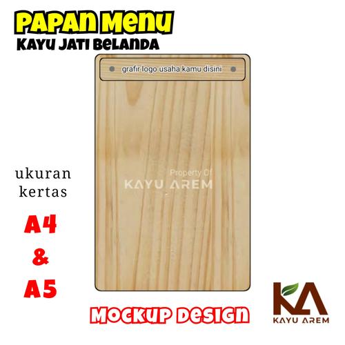 Jual Papan Menu Kayu Solid Custom / Daftar Menu Resto Cafe grafir laser ...
