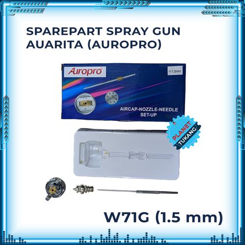 Jual Set Nozzle Sparepart Spraygun W71 G 1.5 mm Fluid Nozzle Set - Jakarta Barat - Planet Tukang ...