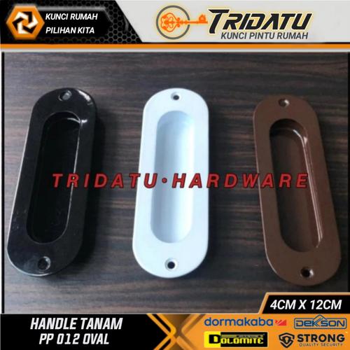 Jual handle tanam oval 4x12 handle kom handle pintu geser / sliding ...