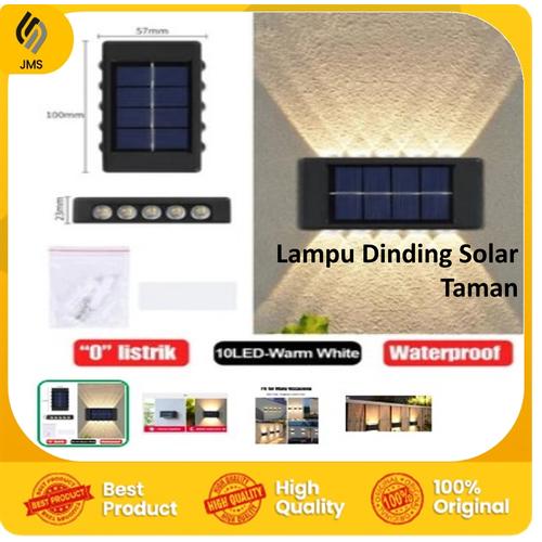 Jual Lampu Dinding Solar Taman Outdoor 2 Arah 10 LED Tenaga Matahari ...