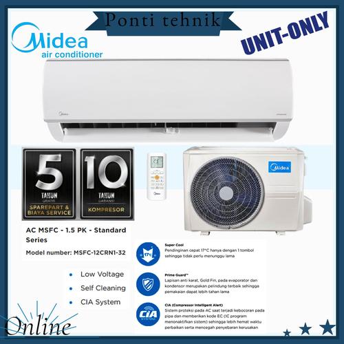 Jual AC SPLIT LOW WATT MIDEA MSFC-12CRN1-32 1 .5 PK UNIT ONLY - Kota ...
