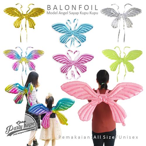 Jual Balon Foil Sayap Kupu Kupu / Balon Foil Sayap Angel / Balon Sayap ...
