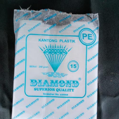 Jual Kantong Kresek PE Bening Diamond UK 30 - UK15(55lmbr) - Kota ...