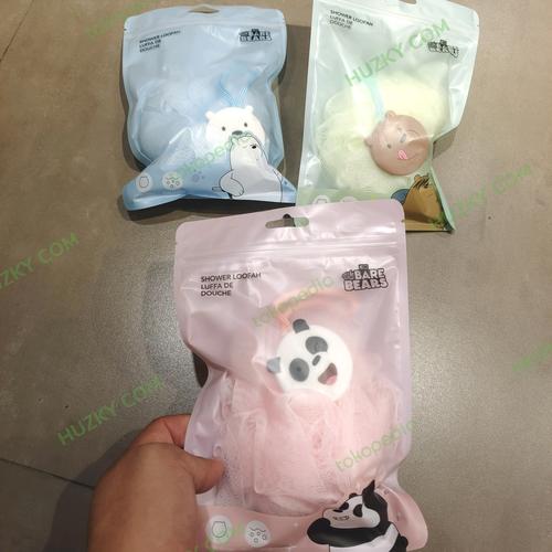 Jual MINISO We Bare Bears Shower Loofah / Bath Sponge - Panda - Jakarta ...