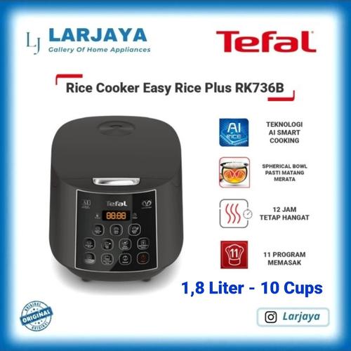 Jual TEFAL RICE COOKER EASY RICE PLUS RK736B / 1,8 L - 10 Cups ...