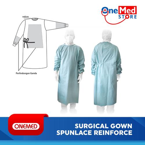 Jual Baju Operasi Surgical Gown Spunlace Reinforce OneMed - S - Jakarta ...