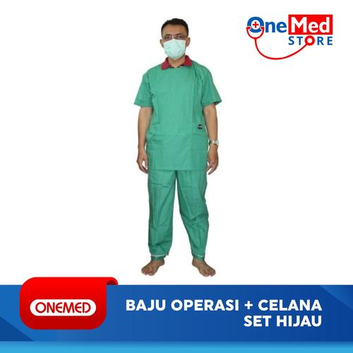 Jual Baju Operasi+Celana Set Hijau OneMed - Kab. Sidoarjo - Onemed ...
