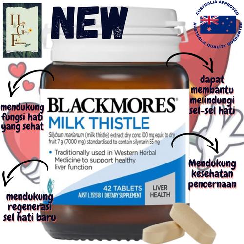 Jual Blackmores Milk Thistle 42 Tablet Kesehatan Liver Hati - BM MILK ...