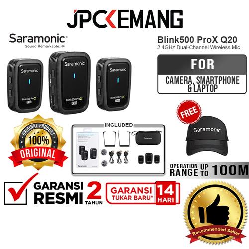 Promo Saramonic Blink 500 Pro X Q20 Dual Wireless Mic Blink500 ProX Q 20 Cicil 0% 3x - Jakarta ...