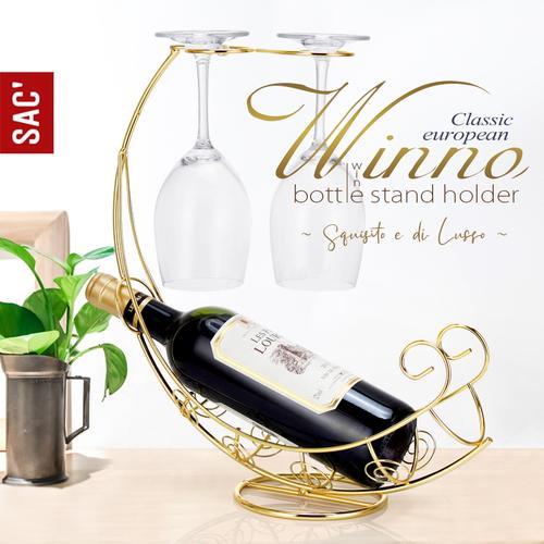 Promo WINNO Wine Bottle Rack Holder Rak Botol Anggur Pajangan Gift ...