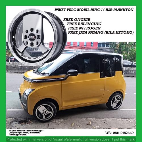 Jual PAKET VELG MOBIL RING 14 WULING AIR EV HSR PLANKTON R14 - RETRO ...