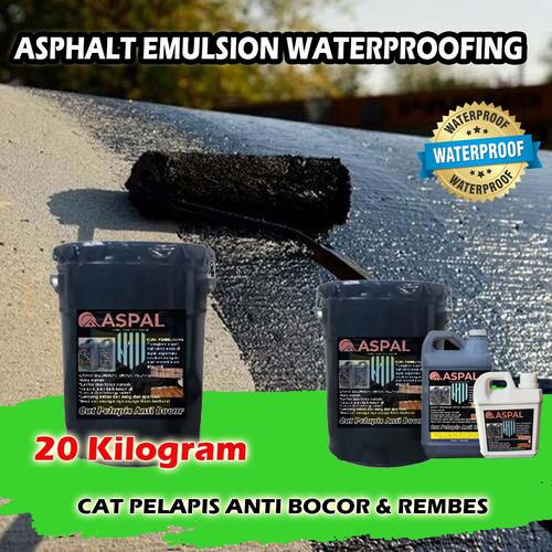 Jual Aspal Cair 20 KG Pelapis Permukaan Solusi Anti Bocor Atap Talang ...