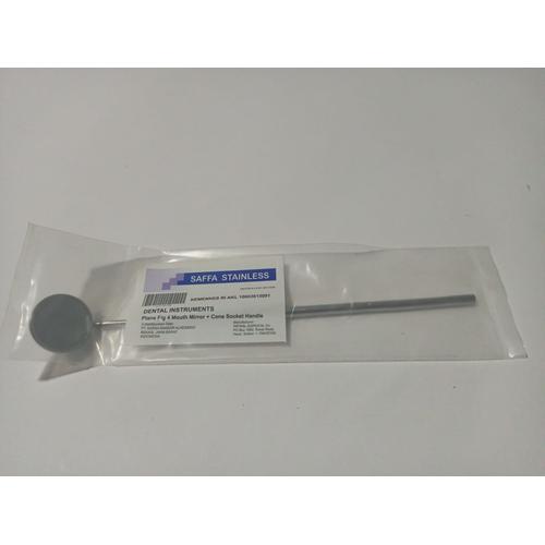 Jual Laryngeal Mirror No 4/ Fig 4 + Handle / set Kaca Laring / Mirror ...