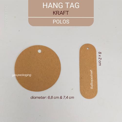 Jual [25pc] HANG TAG KRAFT POLOS Hang Tag Label Hampers Hang Tag ...