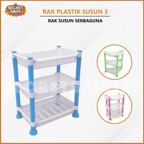 Promo RAK TINGKAT 3 SUSUN - Rak Mini / Rak Bumbu / Rak Kosmetik /Rak ...
