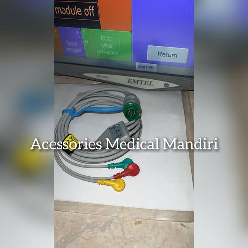 Jual Kabel Ekg/Ecg Emtel 3 Lead Snap 12 Pin - Kota Medan - Accessories ...