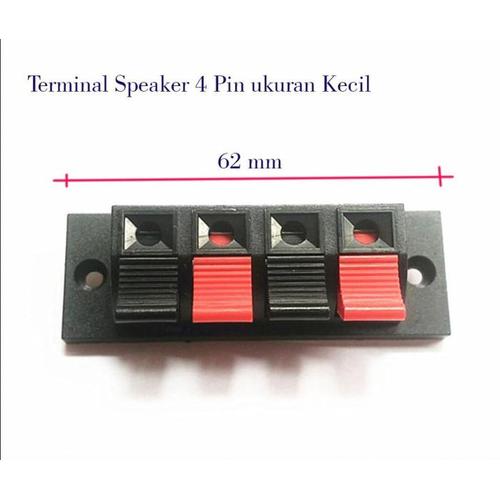 Jual Terminal Box Speaker 4 Pin Stereo Sistem Jepit Ukuran Kecil - Kab ...