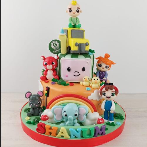 Jual KUE ULANG TAHUN COCOMELON BUS UK 20 + 10 CM - Jakarta Timur ...