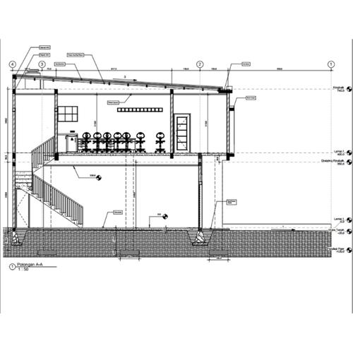 Jual 5. Siap Pakai Gambar Kerja I Bestek I DED I Ruko 2 Lantai 4 x 15M ...