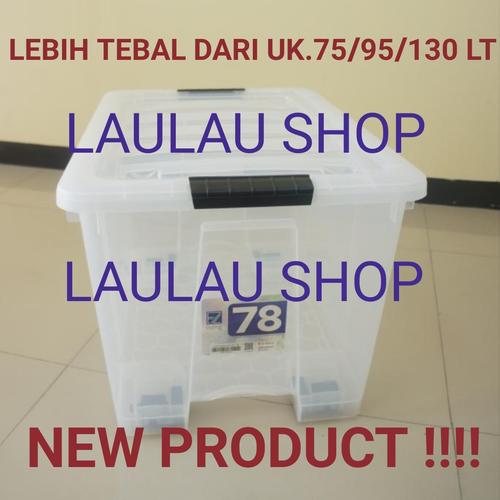 Promo Box Container EZ 75 Liter EZY Bening Transparan Rak Baju Salon ...