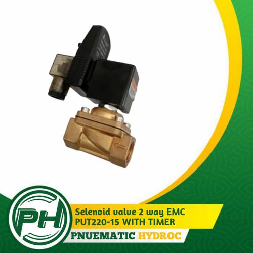 Jual Selenoid valve 2 way EMC PUT220-15 WITH TIMER - Jakarta Barat ...
